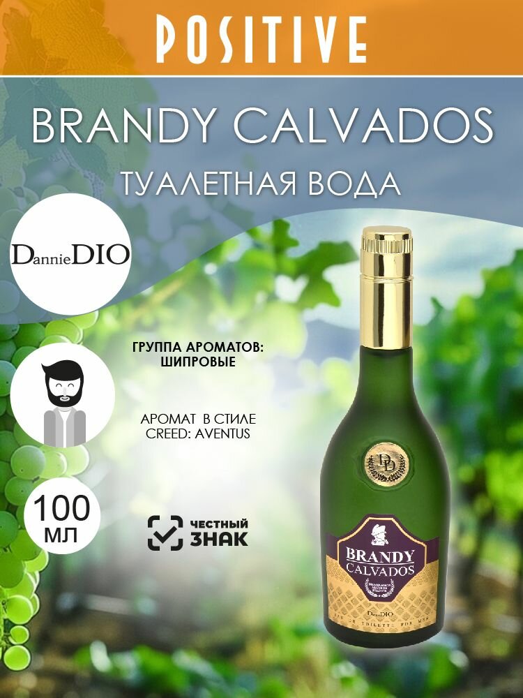 DannieDIO Туалетная вода мужская BRANDY CALVADOS, шипровый аромат 100 мл