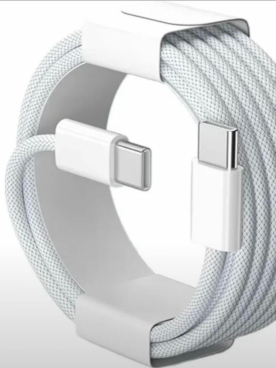 Кабель USB-C Для Быстрой Зарядки 60 Вт PD Для iPhone 15/16/17 Pro Max, Samsung, Xiaomi, Redmi, POCO