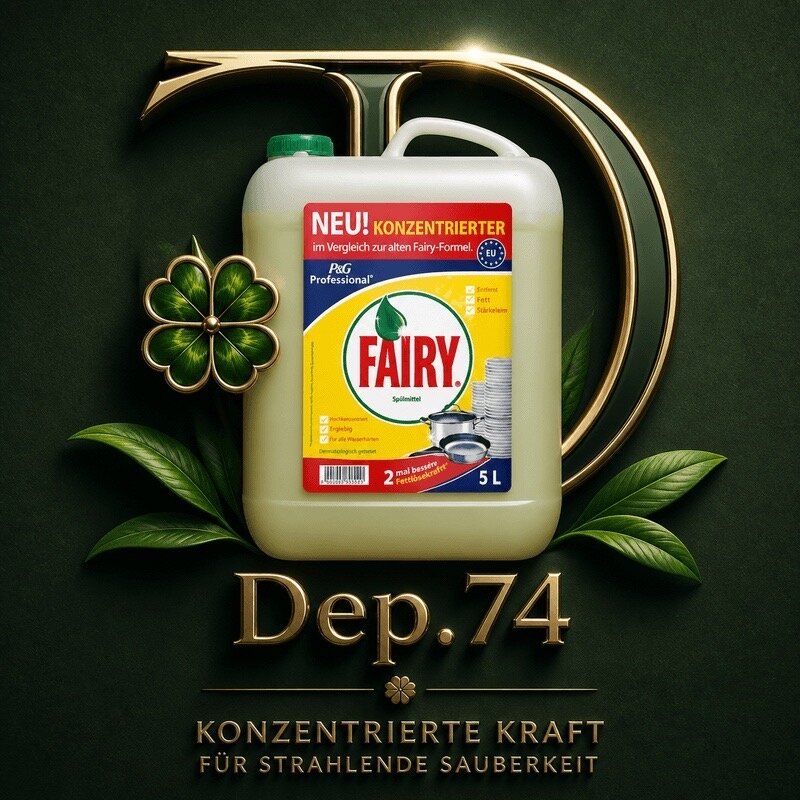 Экологический гель для мытья посуды Fairy "Сочный лимон", кЭКО Концентрат, 5 л