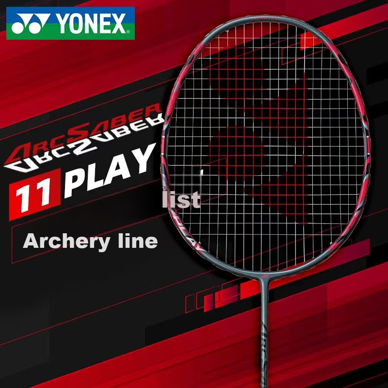 Ракетка для бадминтона YONEX Full Carbon Single ARC11PLAY с лентой для рукоятки преднатянутая 25 фунтов 4U
