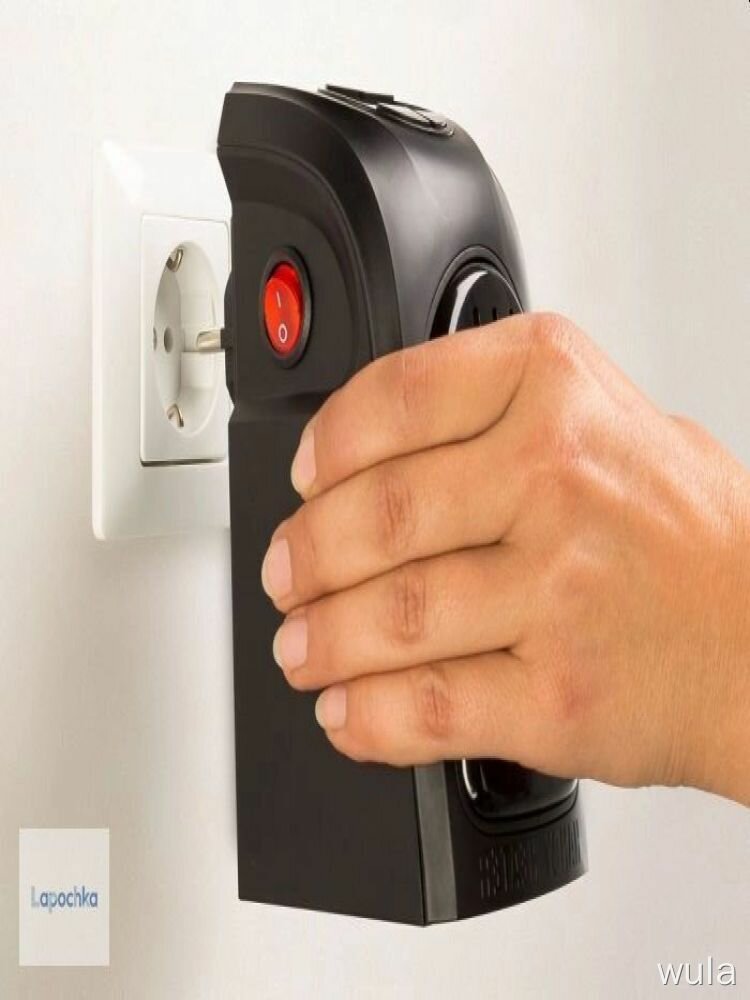 Обогреватель компактный Handy Heater TY-H-021 с таймером и дисплеем 350-400 Вт черный для дома — фото 1