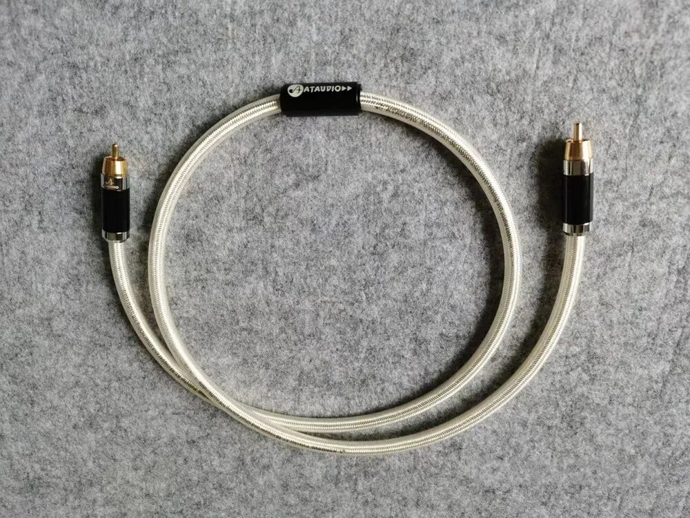 AudioCodes Аудиокабель RCA/RCA, 1 м, слоновая кость, двойное экранирование
