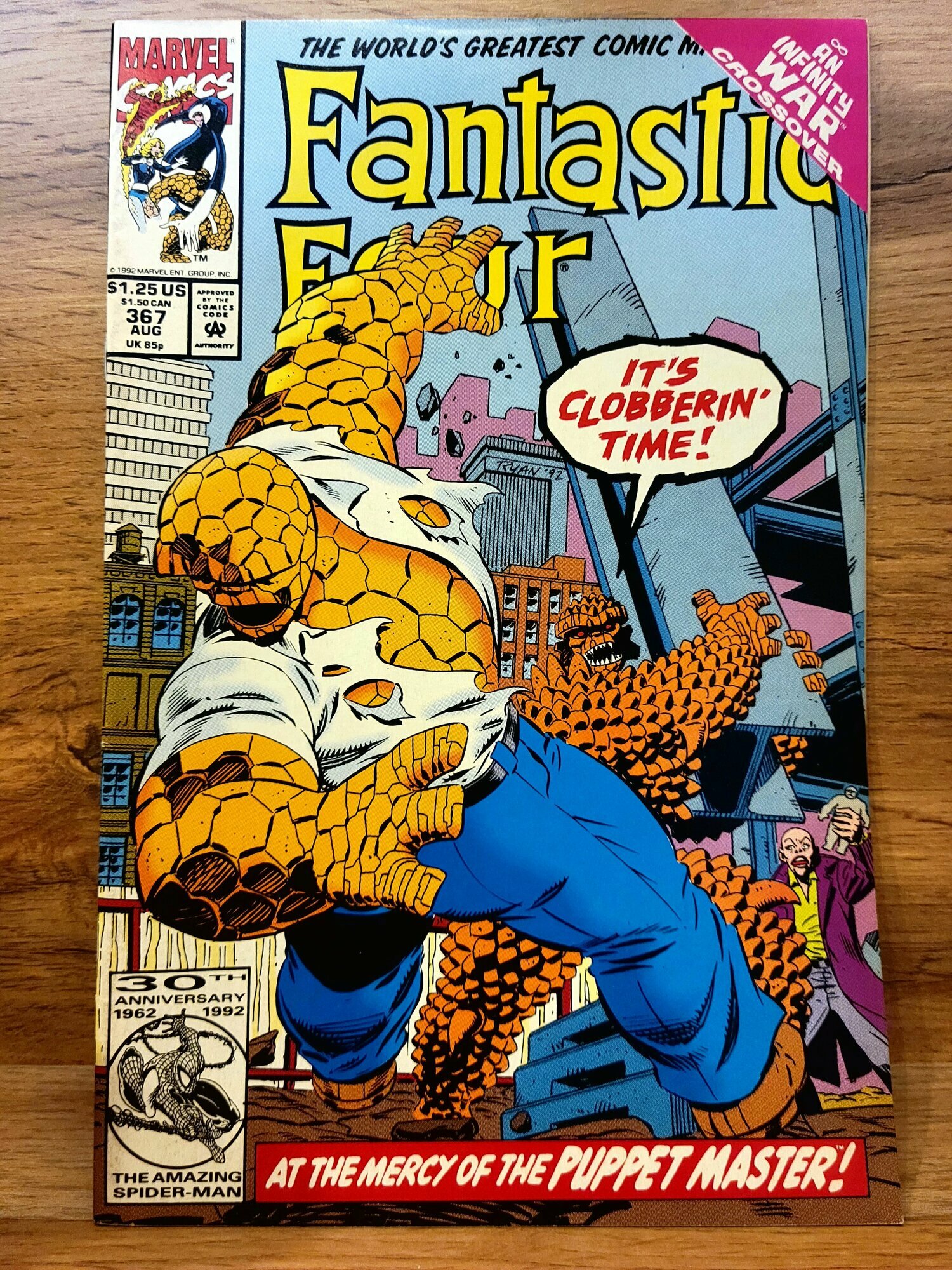 Ретро Комикс Fantastic Four #367. 1992 Год. Оригинал!