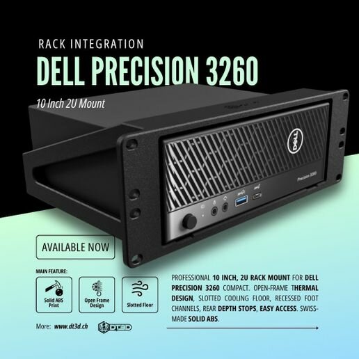 Dell Precision 3260 Compact Крепление для 10-дюймовой стойки 2U