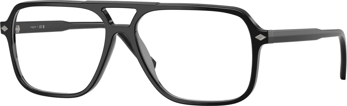 Оправа VOGUE 0VO5709 W44, тип оправы ободковая, материал оправы пластик, пол мужские, форма оправы квадратная