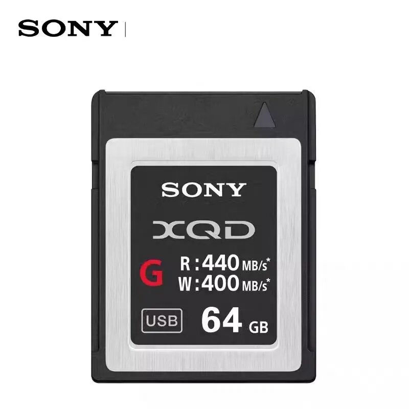 Sony 64 ГБ Карта памяти XQD Professional, запись - 400 Мбайт/сек, чтение - 440 Мбайт/сек, Карта памяти