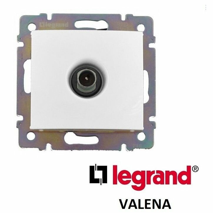 Legrand Valena Розетка TV телевизионная, белая для телевизора