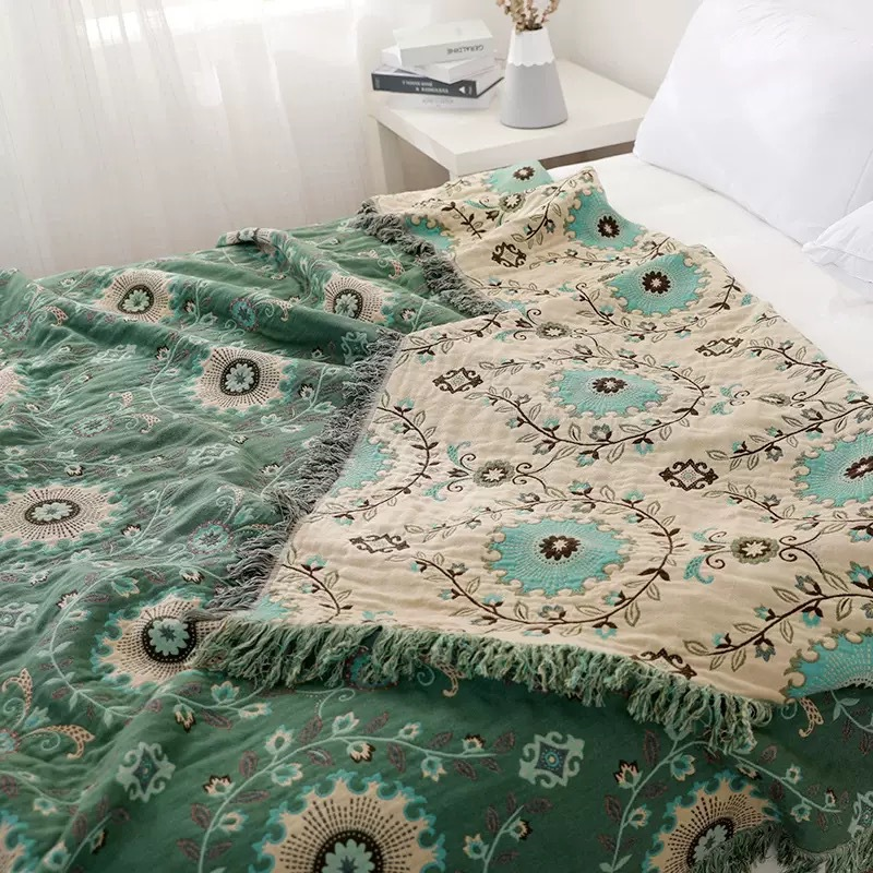 Плед из чистой хлопковой марли230*250CM, одеяло для сна под кондиционер