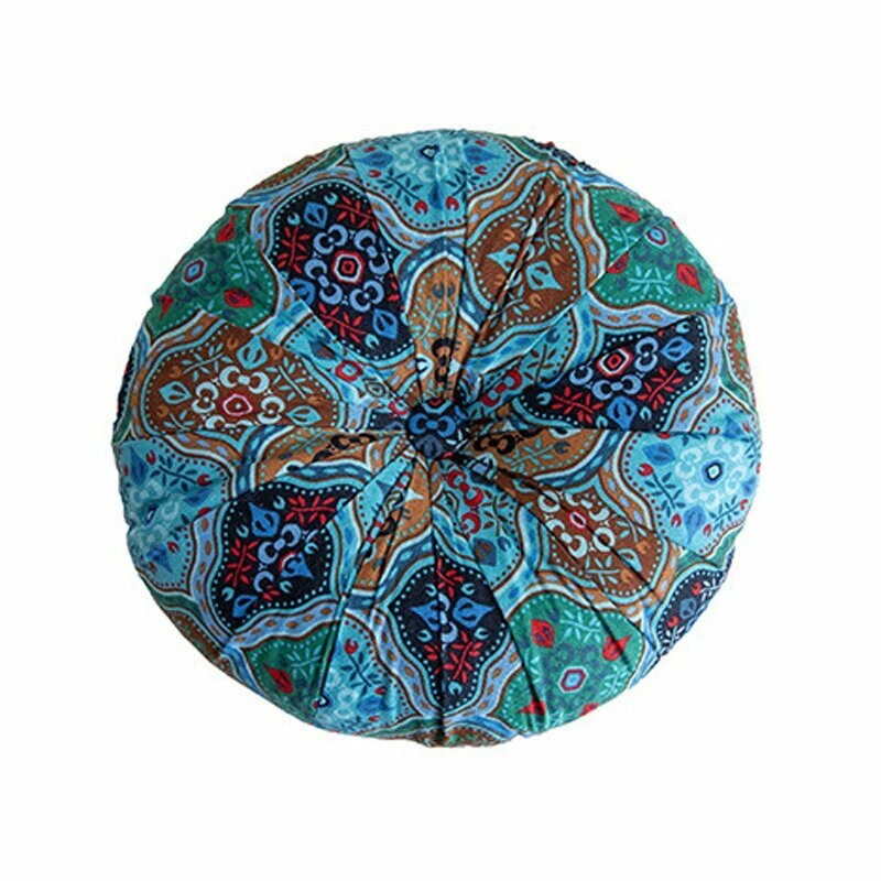 Подушка на пол, Романтическая Турция, диаметр 40cm, синий 1 шт.