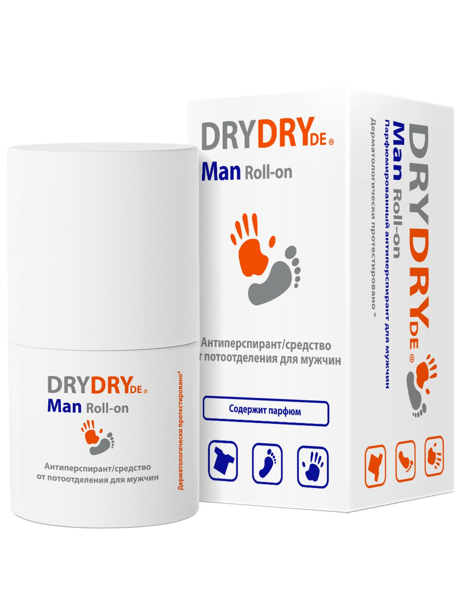 DRY DRY DE MAN антиперспирант парфюмированный/средство от потоотделения для мужчин 50МЛ