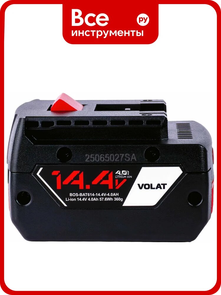 Аккумуляторная батарея VOLAT 14.4V 4.0AH, Li-ion, BAT614 VT-BOS-BAT614-14.4V4.0AH