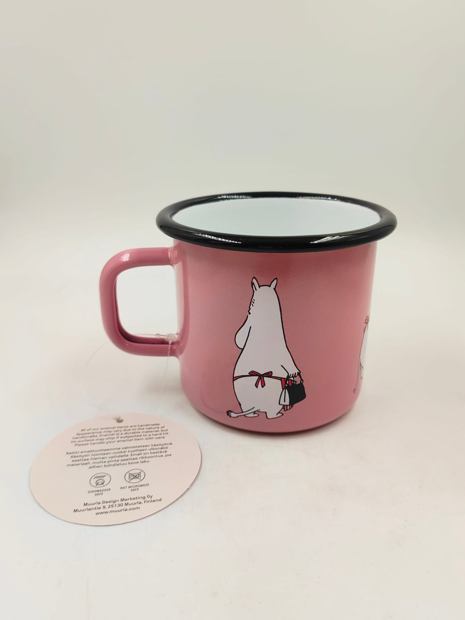 Эмалированная кружка Moomin "Moominmamma", розовая, 370 мл (из Финляндии)