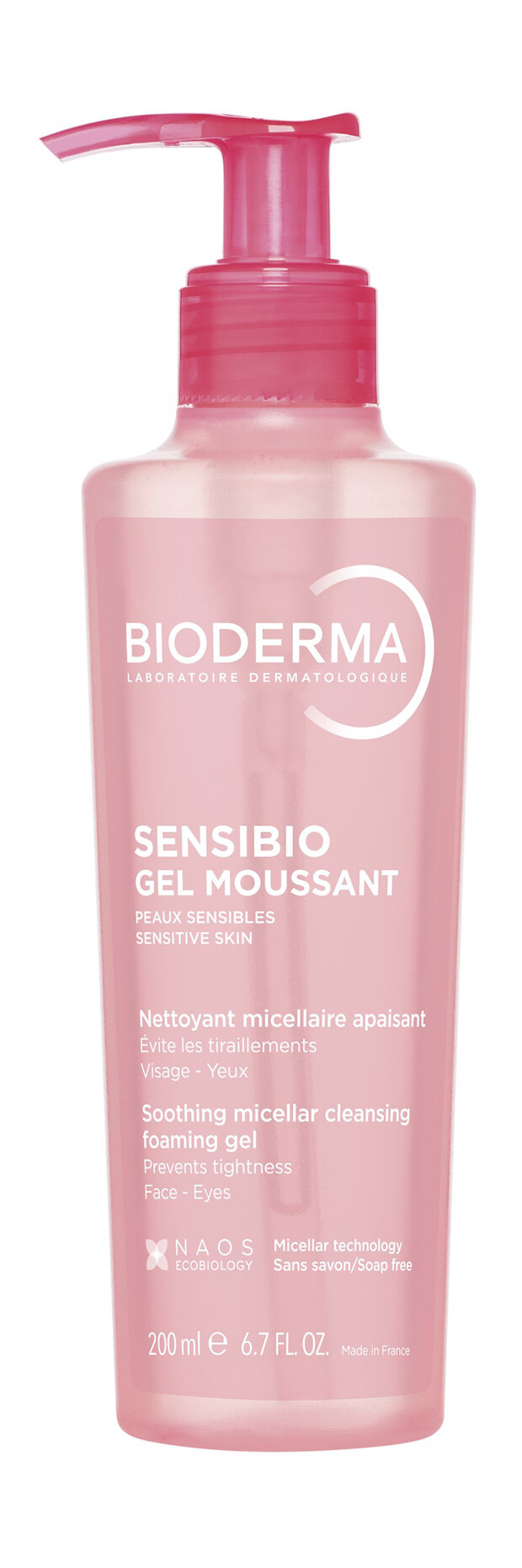 BIODERMA Сенсибио Гель для лица очищающий, 200 мл