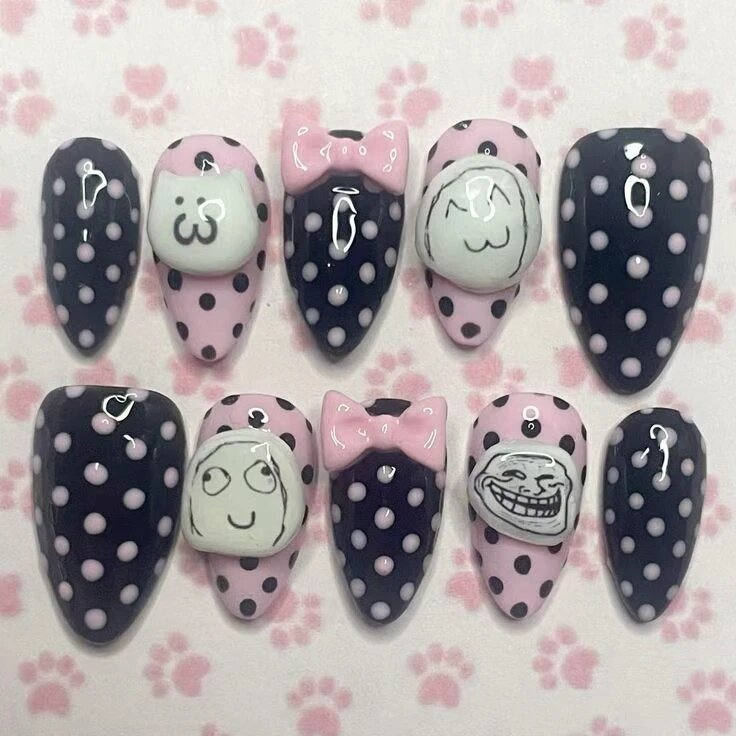 MINISO Kawaii 3D Rilakkuma накладные ногти S-15-11-12-11-9, 29