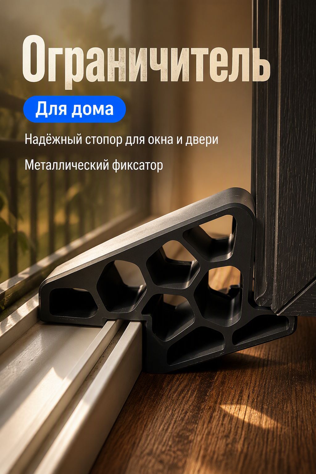 Ограничитель для раздвижного окна и двери, серо-чёрный металлический стопор для направляющей, для дома и балкона