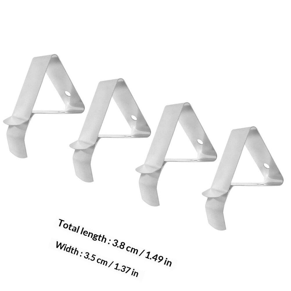 Держатель Для Термометра 4Pcs Нержавеющая Сталь 304 Проба Размер 3 8X3 5Cm Серебристый