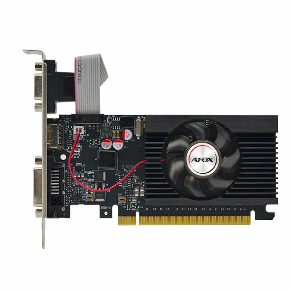 AFOX Видеокарта GT710 4GB 64bit DDR3 VGA DVI HDMI LP 1FAN AF710 - 4096D3L5 - V3 RTL