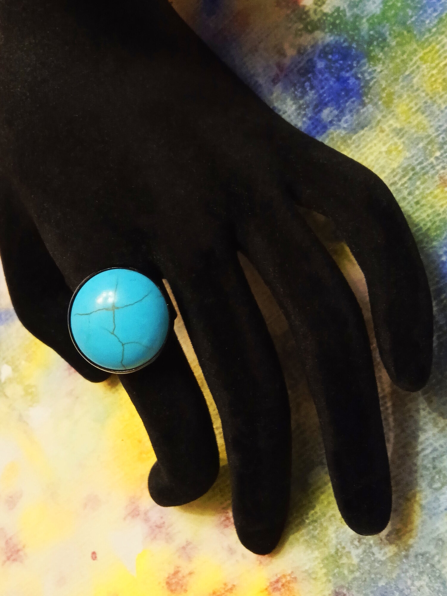 Кольцо, бирюза