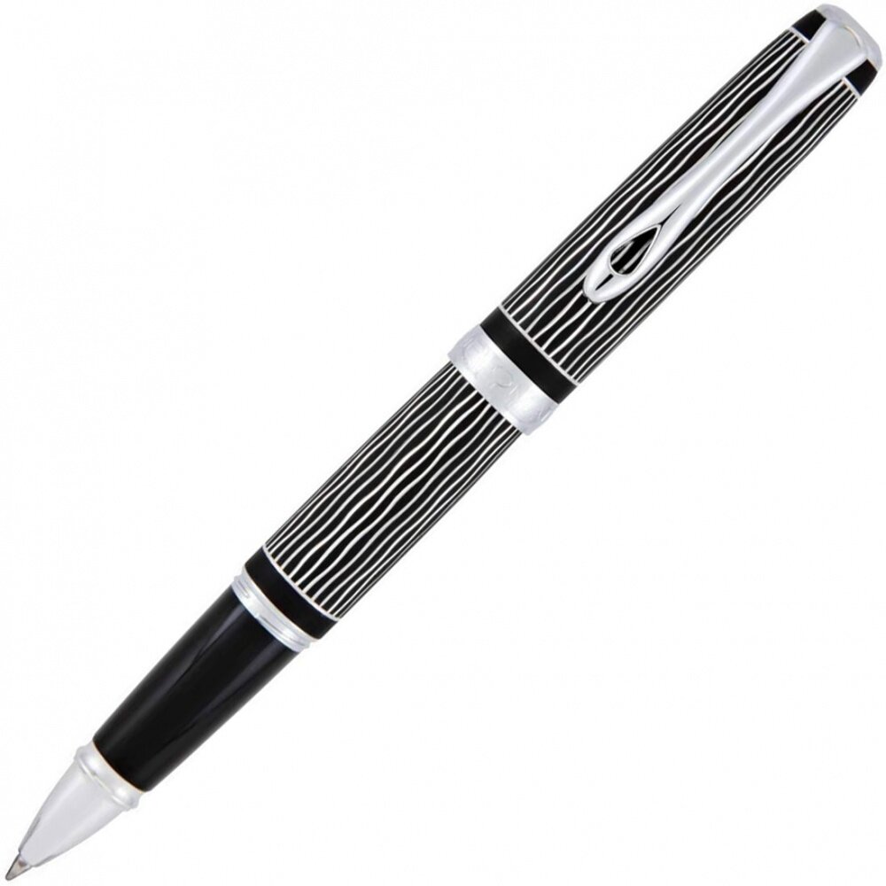 Diplomat D40104030 Ручка-роллер diplomat excellence a+, wave guilloche lapis black ст