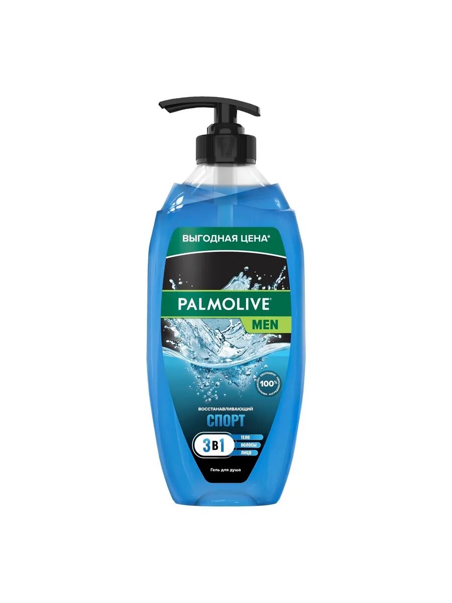 Гель для душа Palmolive Men Спорт Восстанавливающий 3 в 1 75