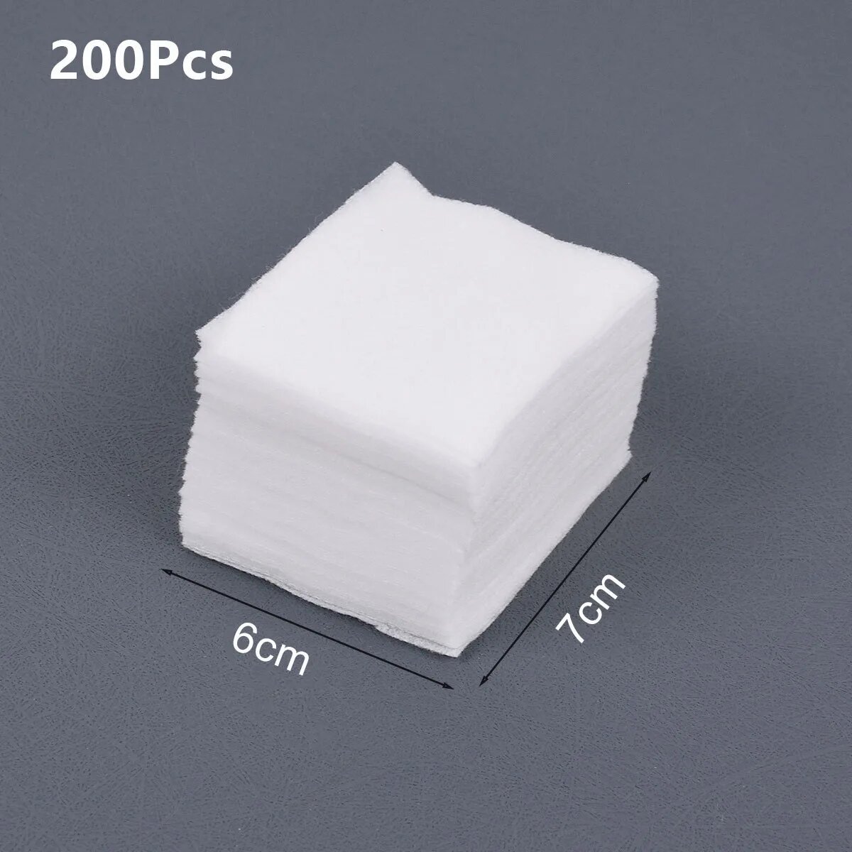 Хлопчатобумажные салфетки 7x6 см, 200 шт