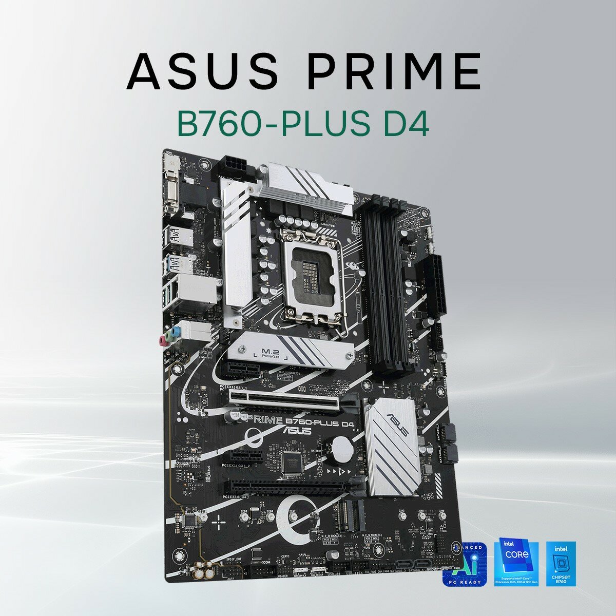 ASUS Материнская плата PRIME B760-PLUS D4 LGA 1700 4хDDR IV 3хM.2