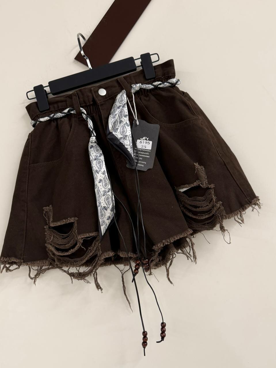 Шорты с поясом