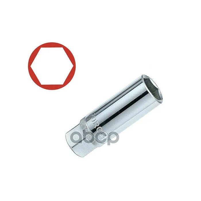 Головка 3/8 свечная 6 гран. S 14 мм FORCE 807314 FORCE арт. 807314
