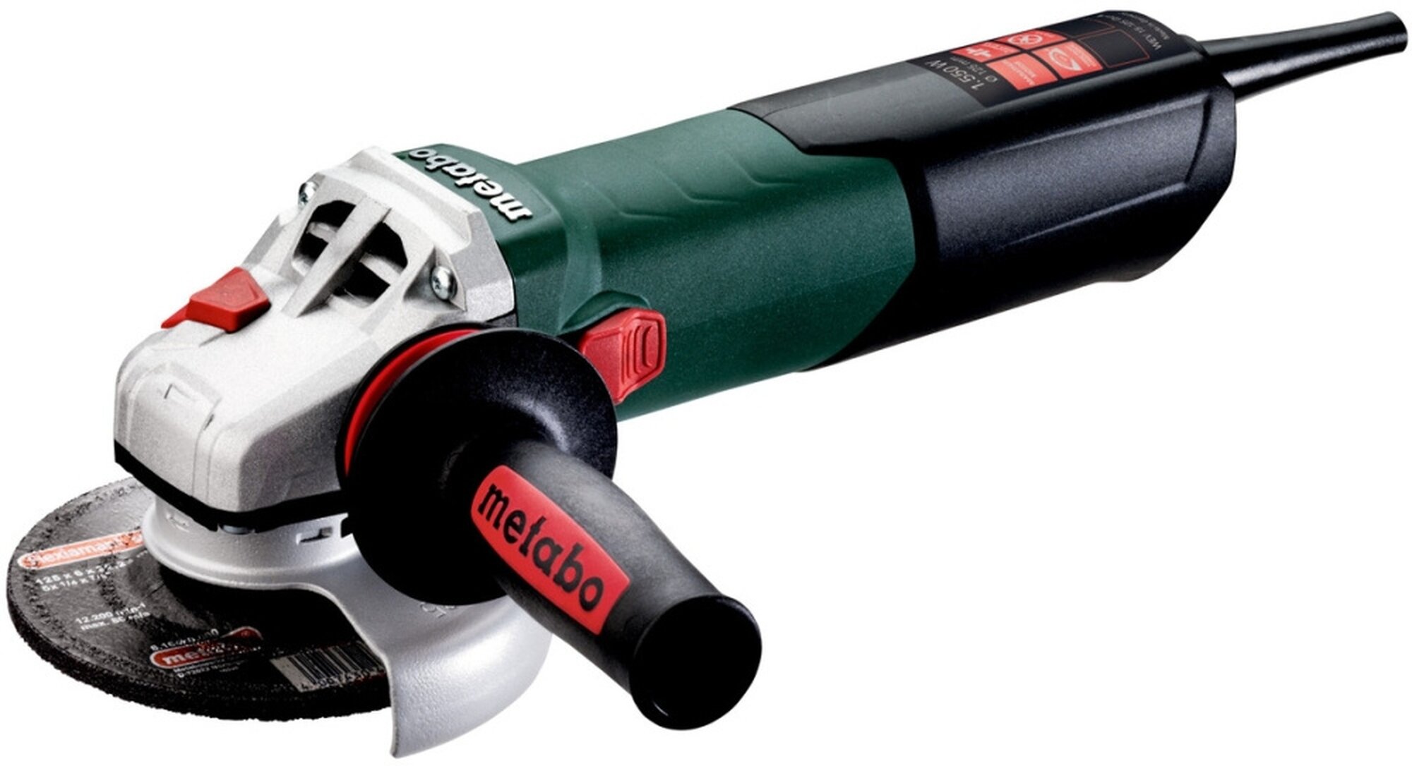 Угловая шлифмашина Metabo WEV 15-125 Quick 600468000, 1550 Вт, 125 мм