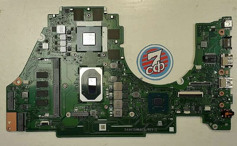 Материнская плата ноутбука Asus X571LI I7-10870H 8G V4G