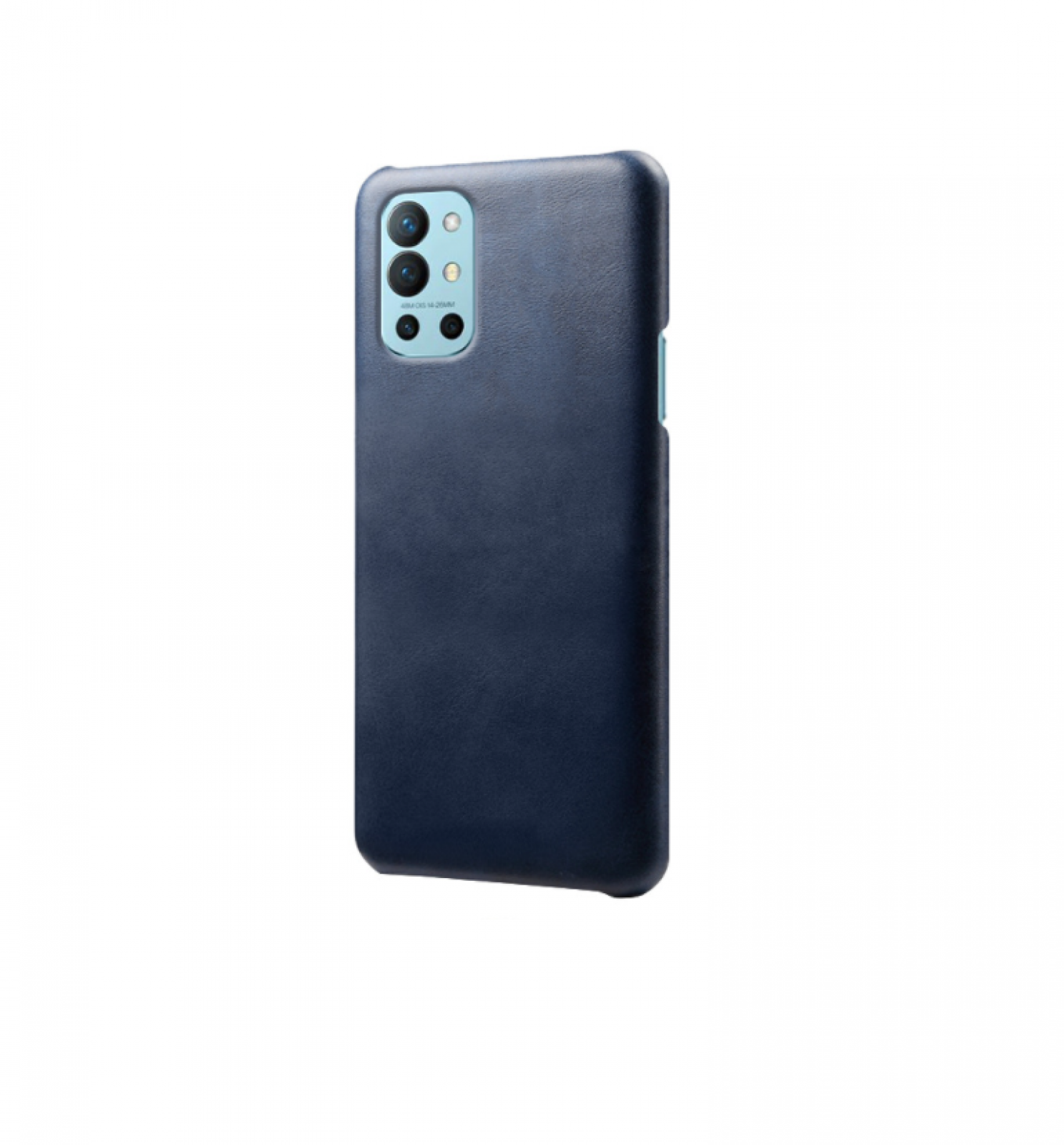Чехол MyPads для OnePlus 9R из импортной кожи синий, задняя накладка и бампер