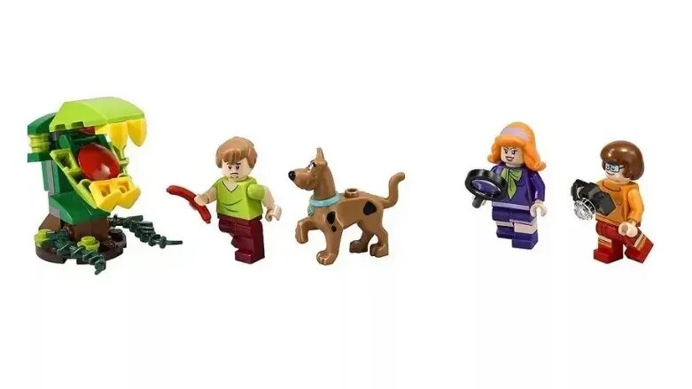 Конструктор Scooby-Doo Таинственный особняк Скуби Ду пластиковый 860 деталей 7 мини фигурок — фото 1
