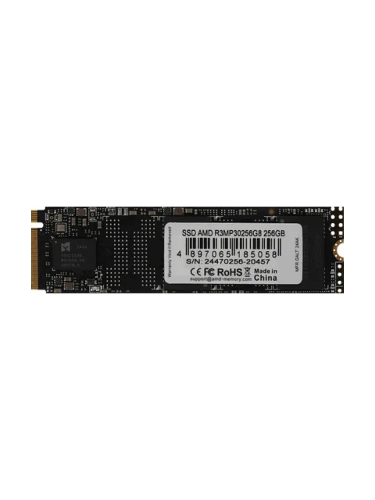 AMD SSD 256GB Radeon R3MP30256G8 M.2 2280, PCIe 3.0 x4, NVMe, M.2