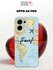 Чехол на Oppo A6 Pro / Оппо A6 Про с принтом Карта мира Travel