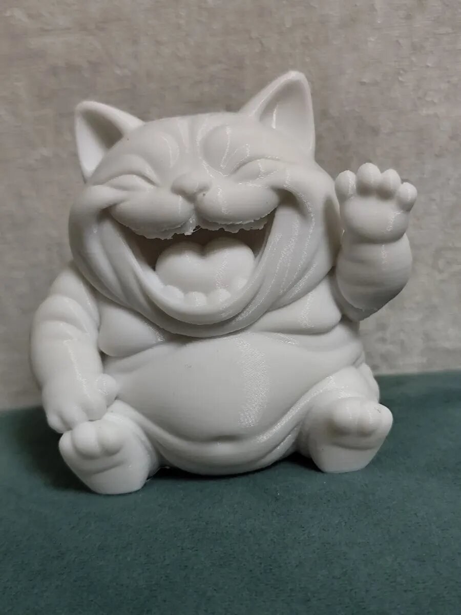 Кот пухляш 3D фигурка