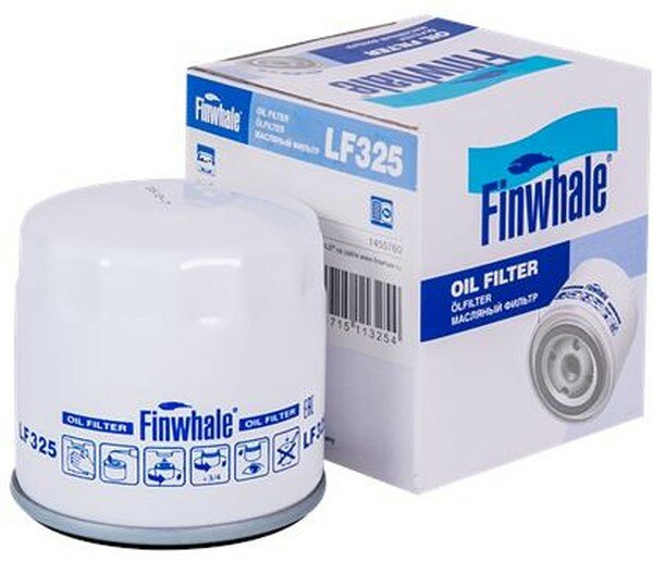 Фильтр масляный FINWHALE LF325 CHRYSLER Neon II 01-06/PT Cruiser 00-10/Sebring 01-07/Stratus 95->/Voyager II/II