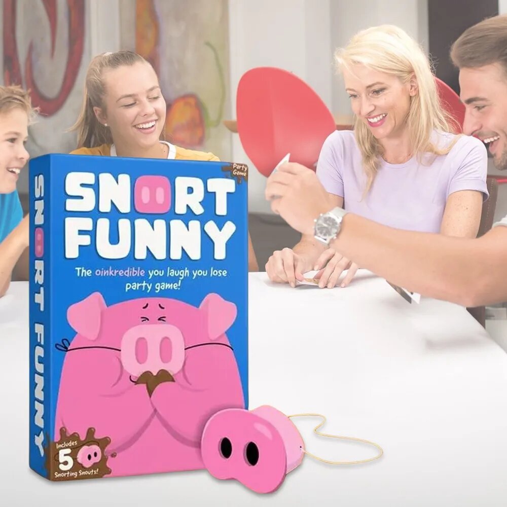 Игра You Laugh You Lose : свиные морды и карты вызовов для семьи