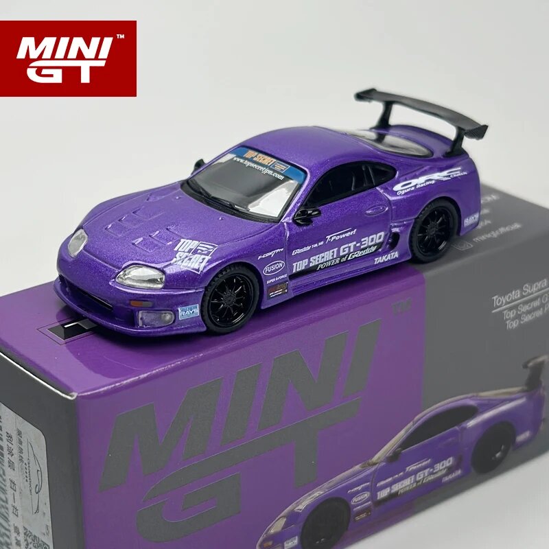 Модель автомобиля TSM MODEL Toyota Supra A80 Top Secret фиолетовая 1:64