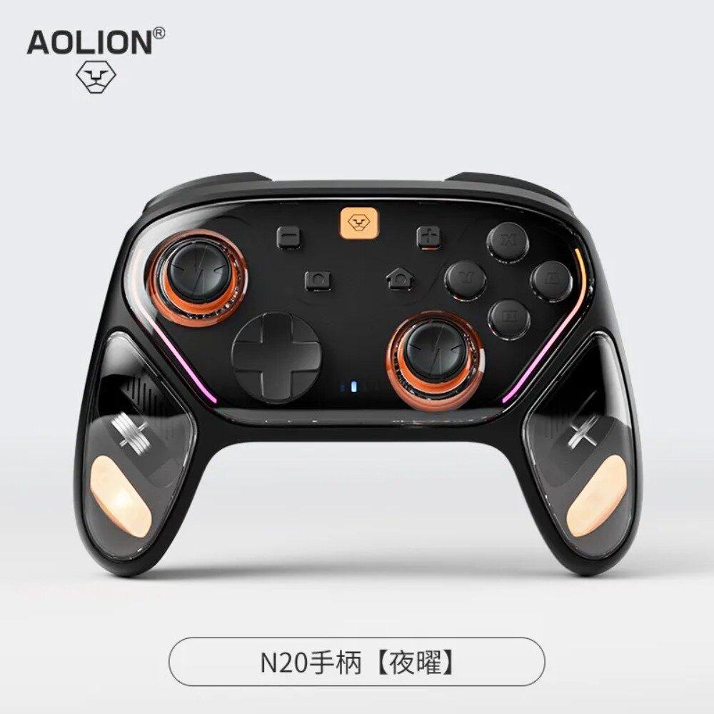 AOLION N20 Беспроводной геймпад Bluetooth, крутая RGB подсветка, подходит для Nintendo Switch