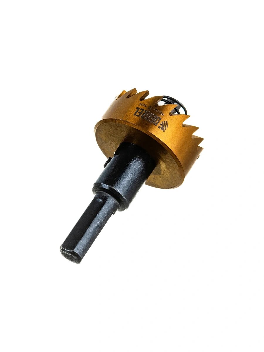 Коронка HSS с нитридтитановым покрытием по металлу 35 мм DENZEL 724110