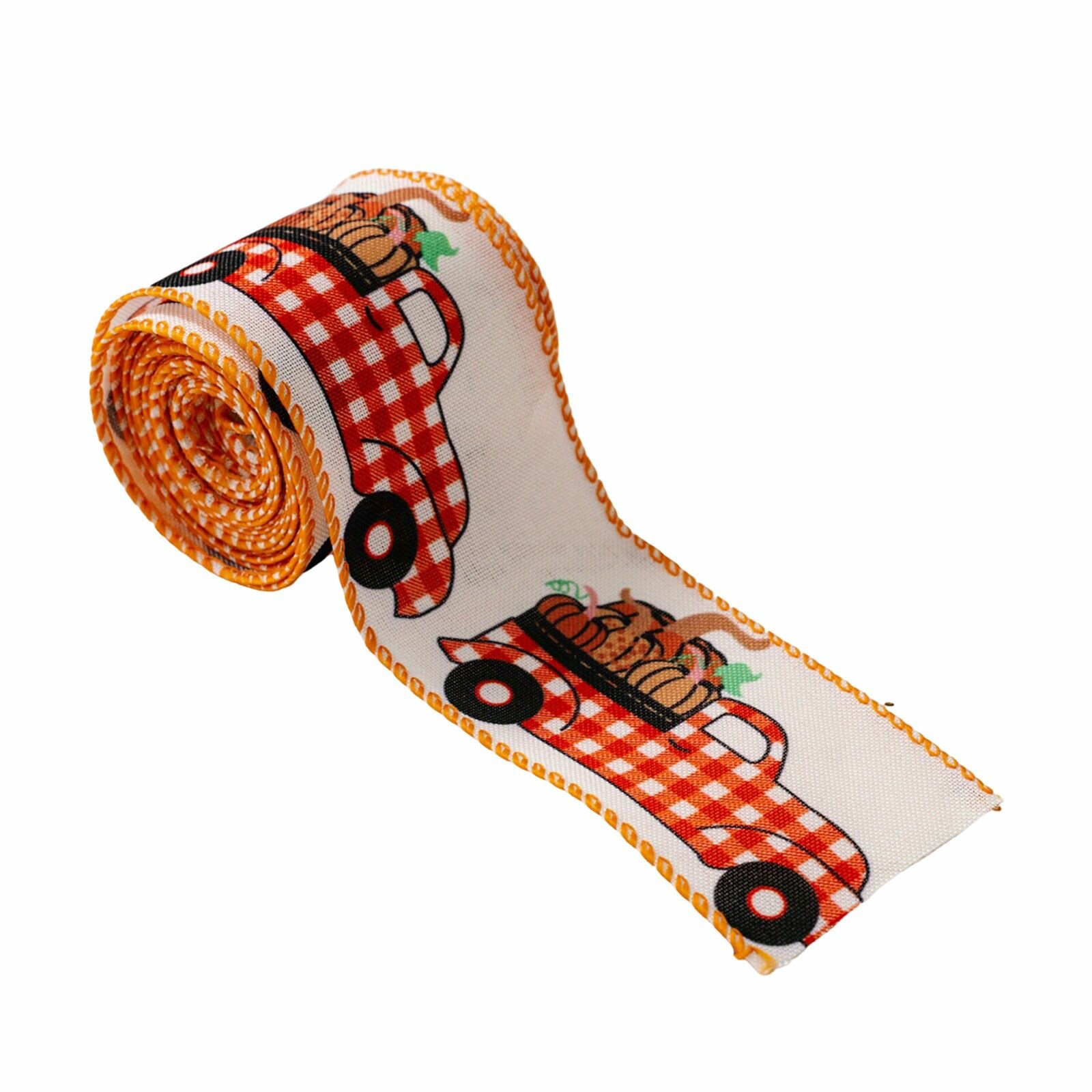 Декоративные ленты с кленовым листом и тыквой для Дня благодарения