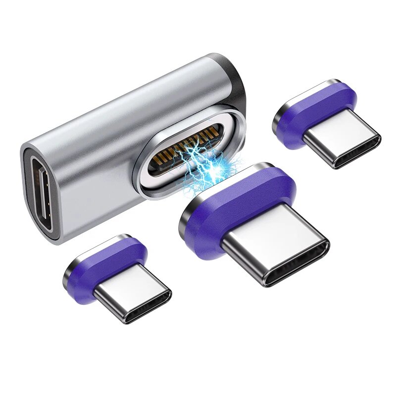 Магнитный Адаптер-кабель MagSafe USB4.0 USB-C На USB-C 24-контактный Thunderbolt 4/3 Для Быстрой Зарядки 240 Вт, 8K@60 Гц