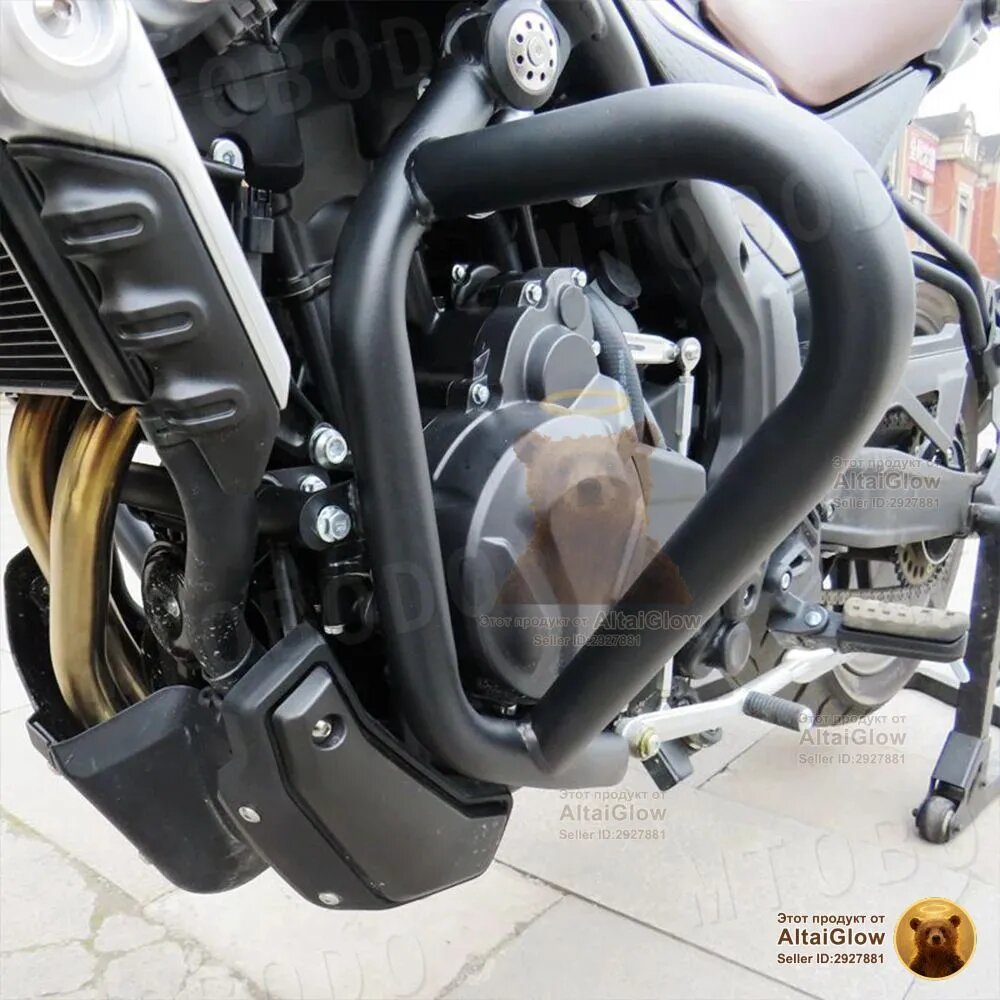 Бампер для мотоцикла LONCIN VOGE 525AC, защита от падения, черного цвета — фото 1
