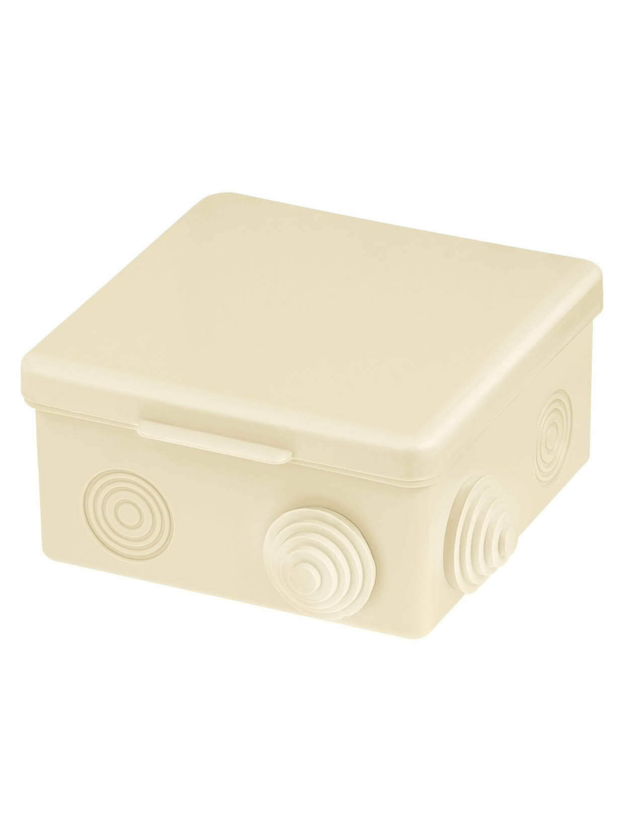 Набор Распаячная коробка ОП 100х100х55мм, крышка, IP54, 8вх, сл. кость, TDM {SQ1401-0933} 2 шт