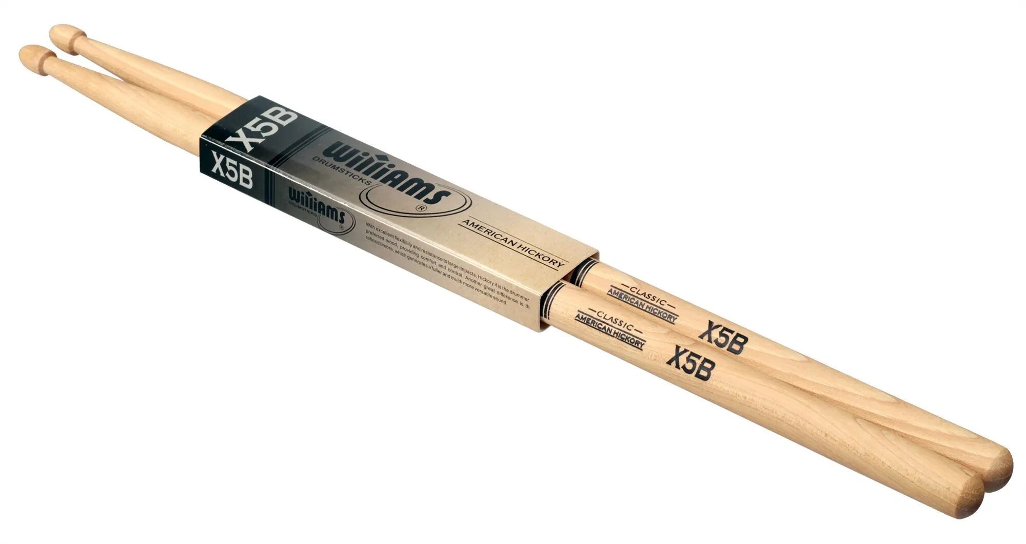 Барабанные палочки Williams DS-WCL-X5B Classic Series American Hickory