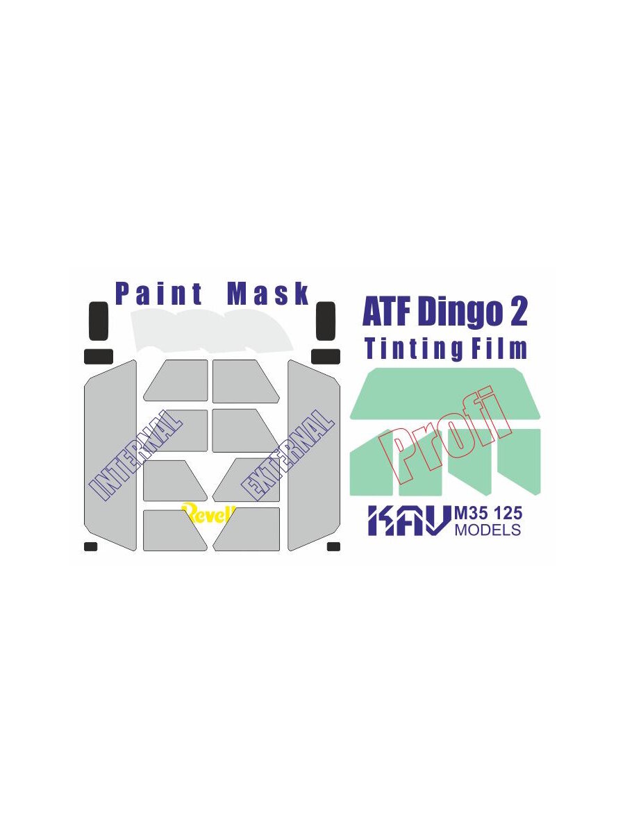 Окрасочная маска на остекление ATF Dingo 2 профи (Revell) KAV M35 125