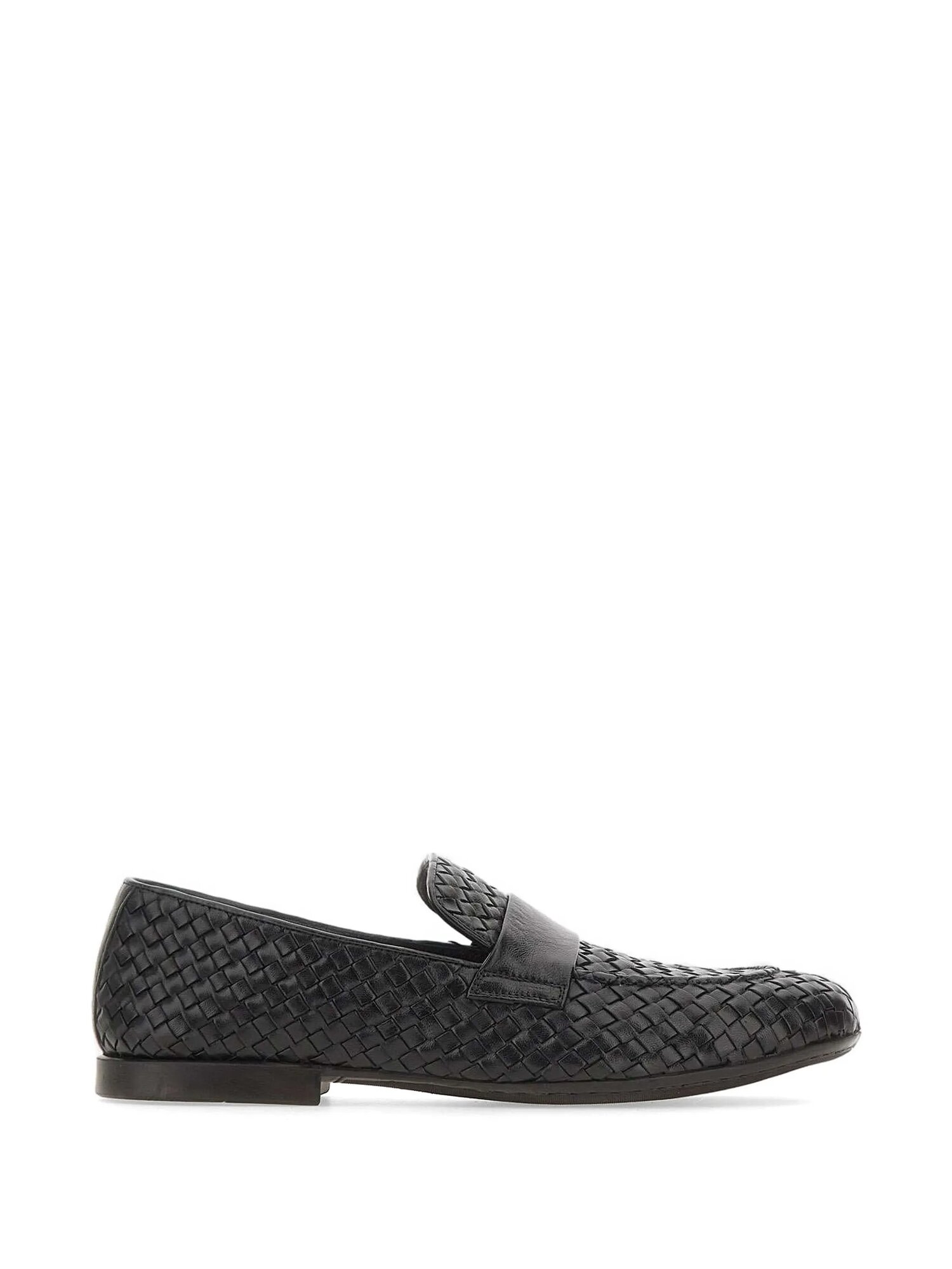 Лоферы Woven leather loafers