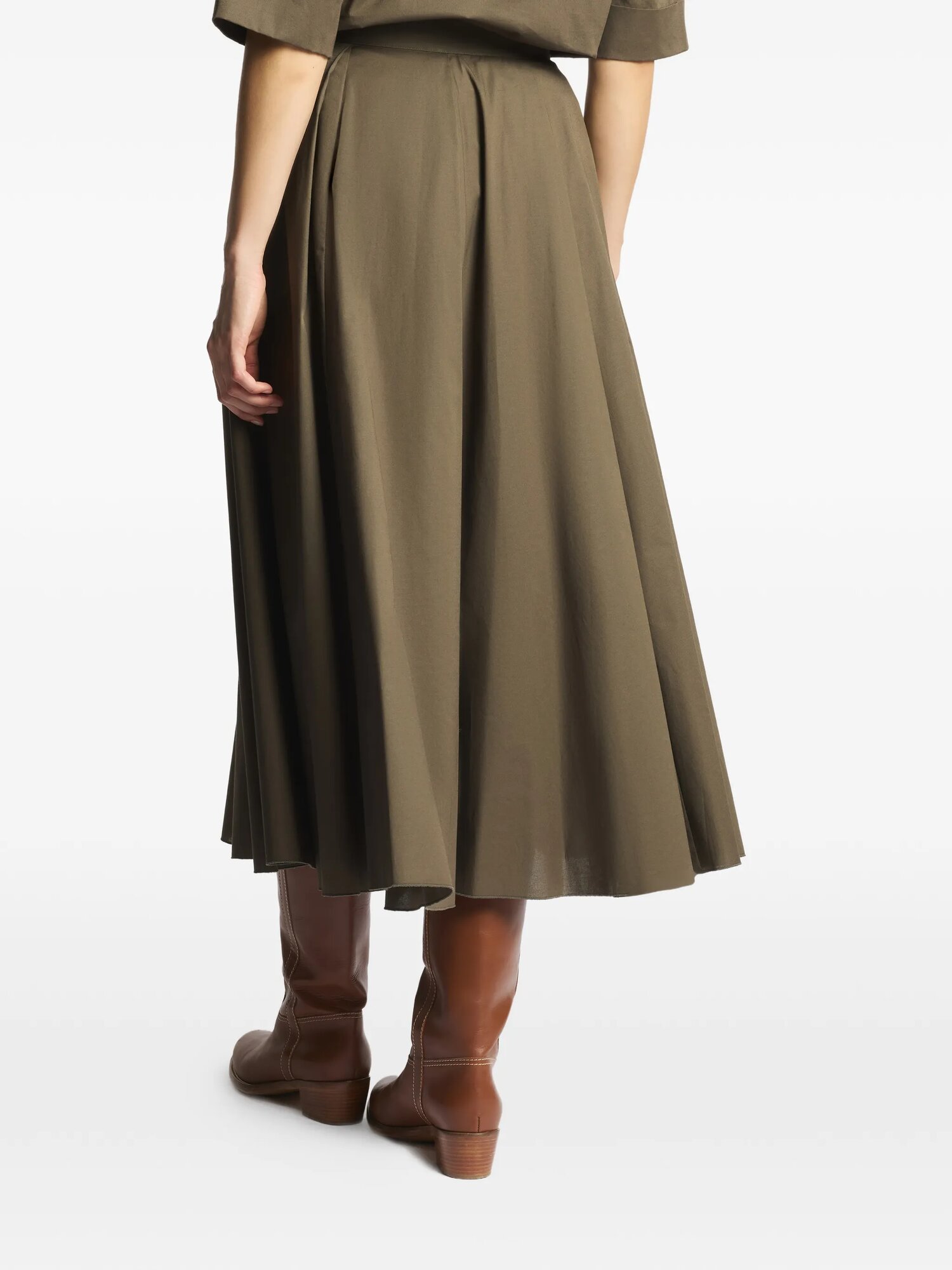 Юбка FAY Pleated midi skirt, размер 40 — фото 1