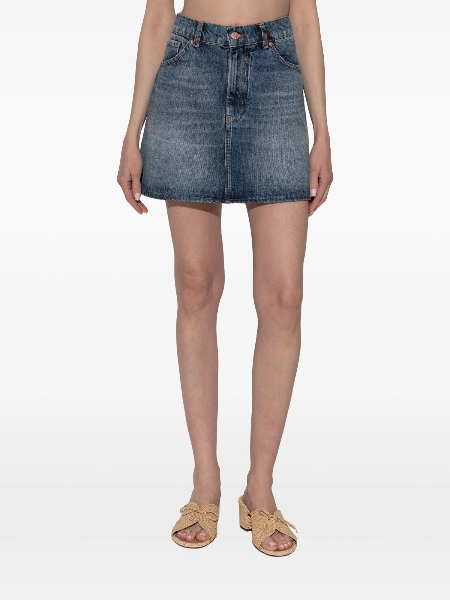 Юбка EMPORIO ARMANI, размер 38, blue — фото 1