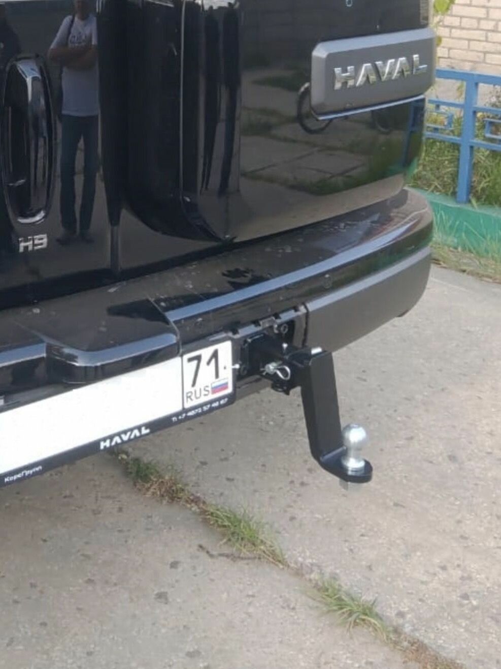 Фаркоп для Haval H9 (2024-)съемный под квадрат (паспорт и сертификат в комплекте)(без электрики) Бизон. FA 0520-E